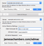 Join Mac OS X to Active Directory Using Native OS Built-In Tools