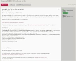 Where to get the 64 bit Raspberry Pi OS image for Pi 4 / 400